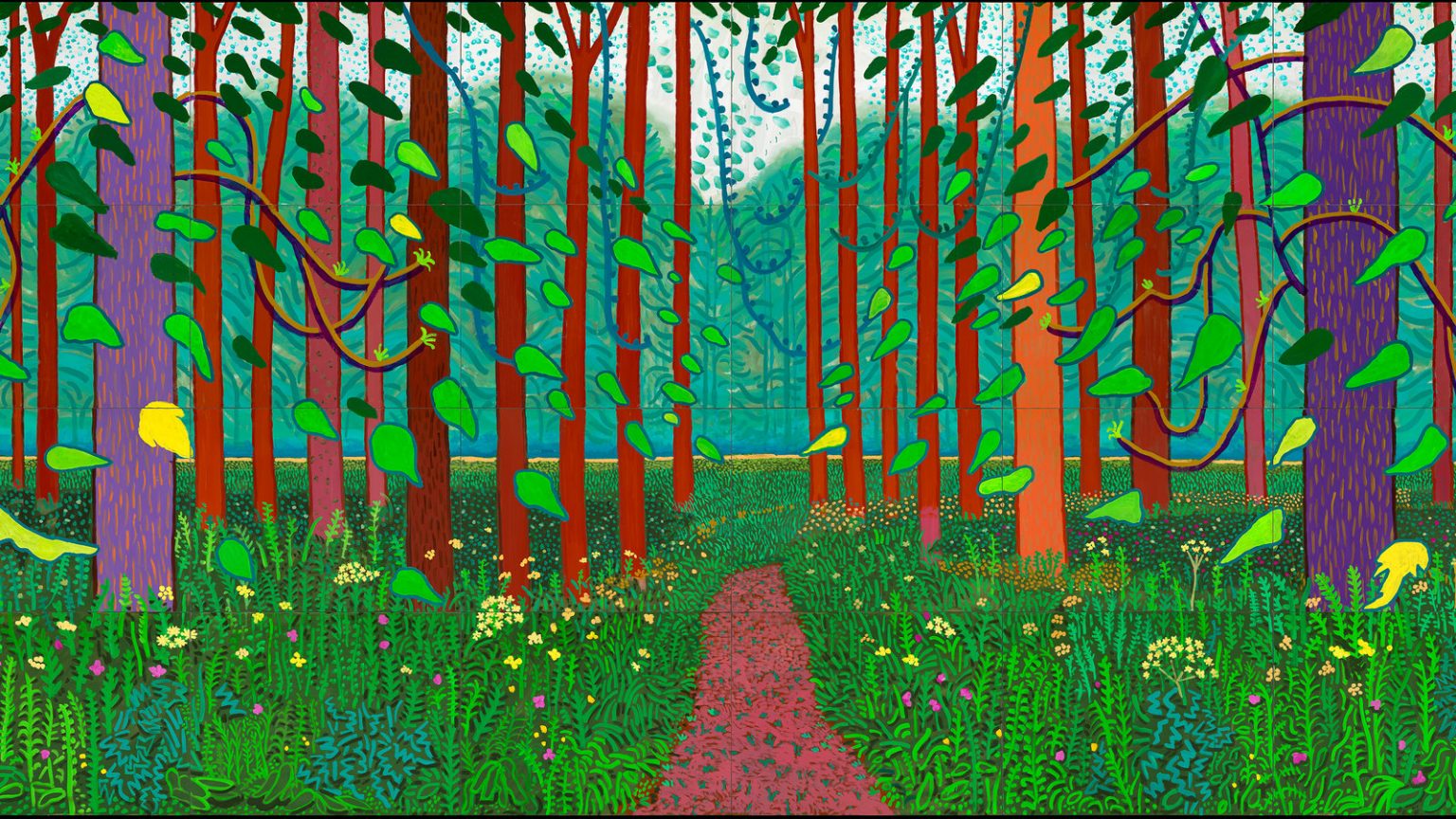 LOS ÁRBOLES DE DAVID HOCKNEY