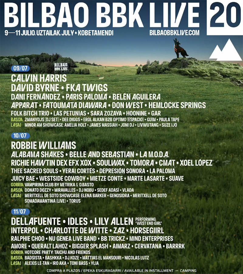 Bilbao BBK Live 2026. Veinte aniversario